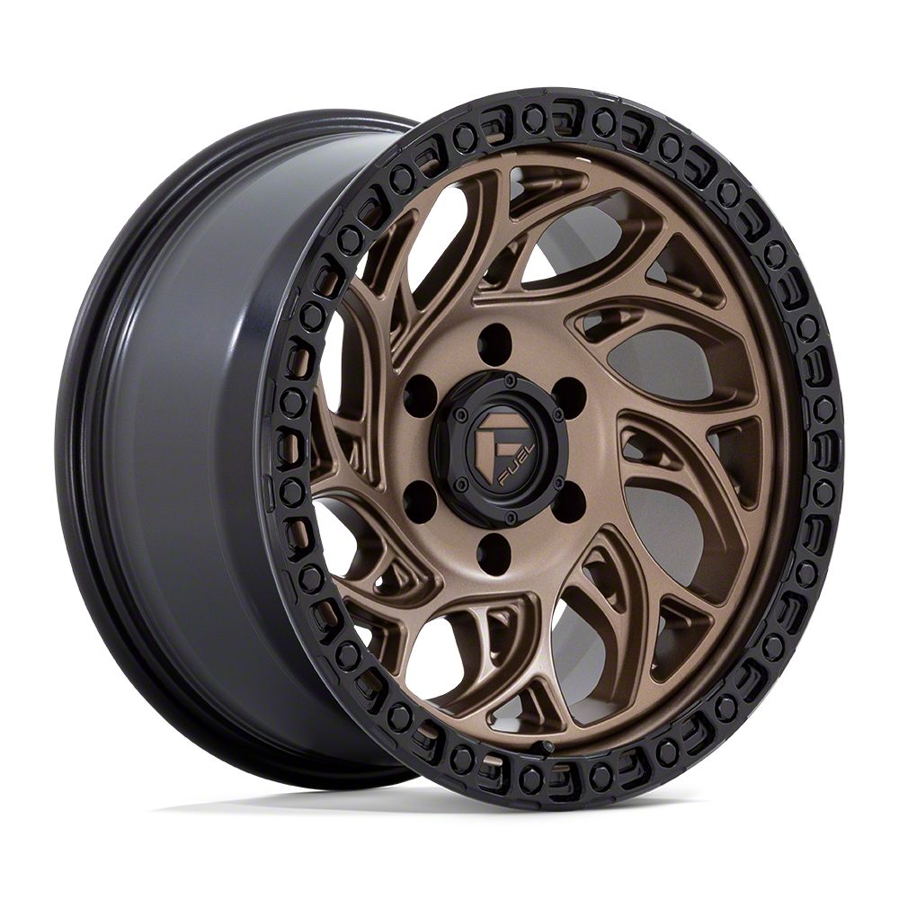 Fuel Wheels Jeep Wrangler Runner OR Bronze with Black Ring Wheel; 15x8 ...