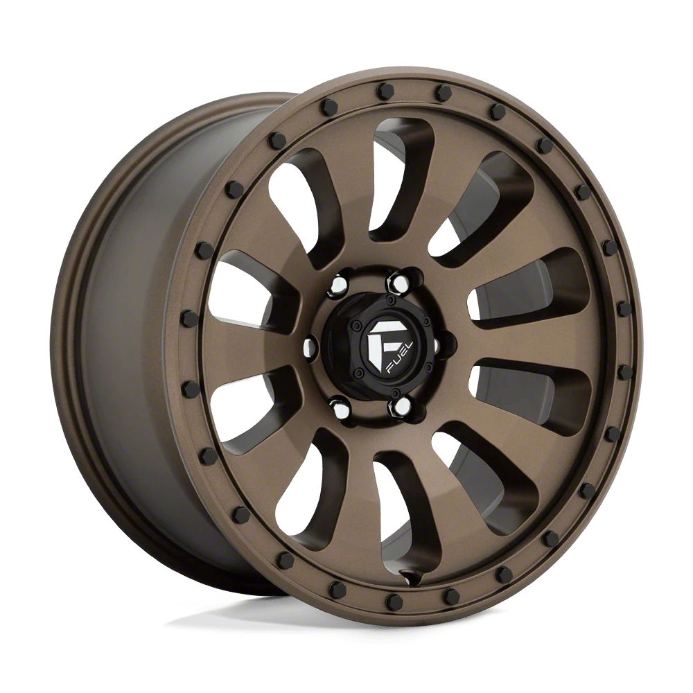 Fuel Wheels Jeep Wrangler Tactic Matte Bronze Wheel; 17x9; -12mm Offset ...