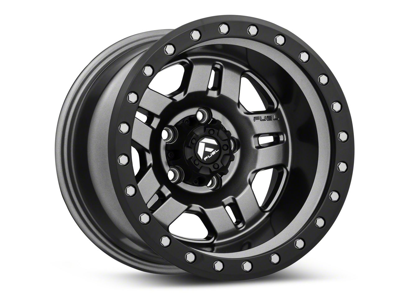 Fuel Wheels Jeep Wrangler Anza Gun Metal Wheel; 17x8.5; -6mm Offset ...