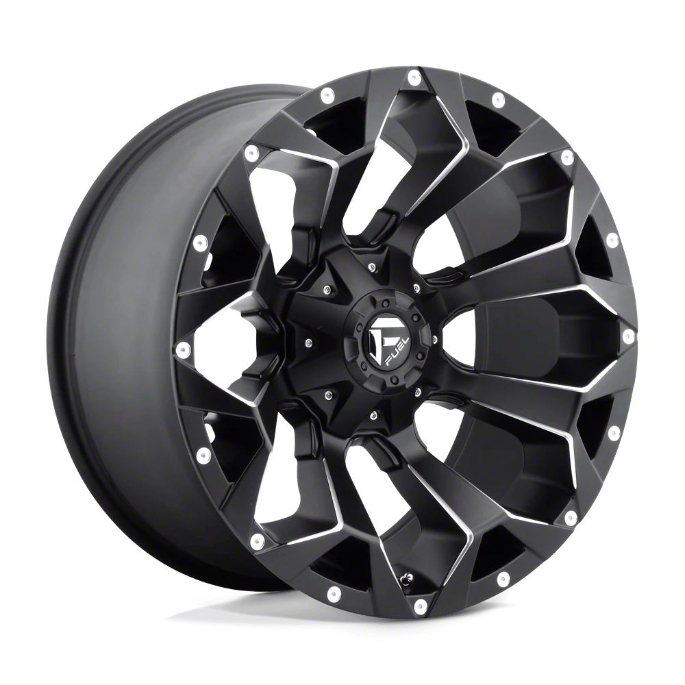 Fuel Wheels Jeep Wrangler Assault Matte Black Milled Wheel; 18x9; -12mm ...