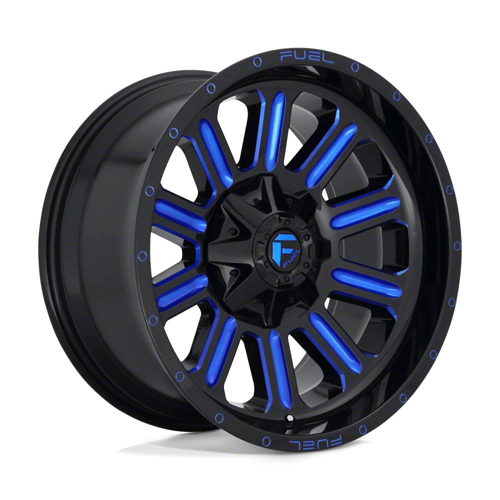 Fuel Wheels Jeep Wrangler Hardline Gloss Black with Blue Tinted Clear ...