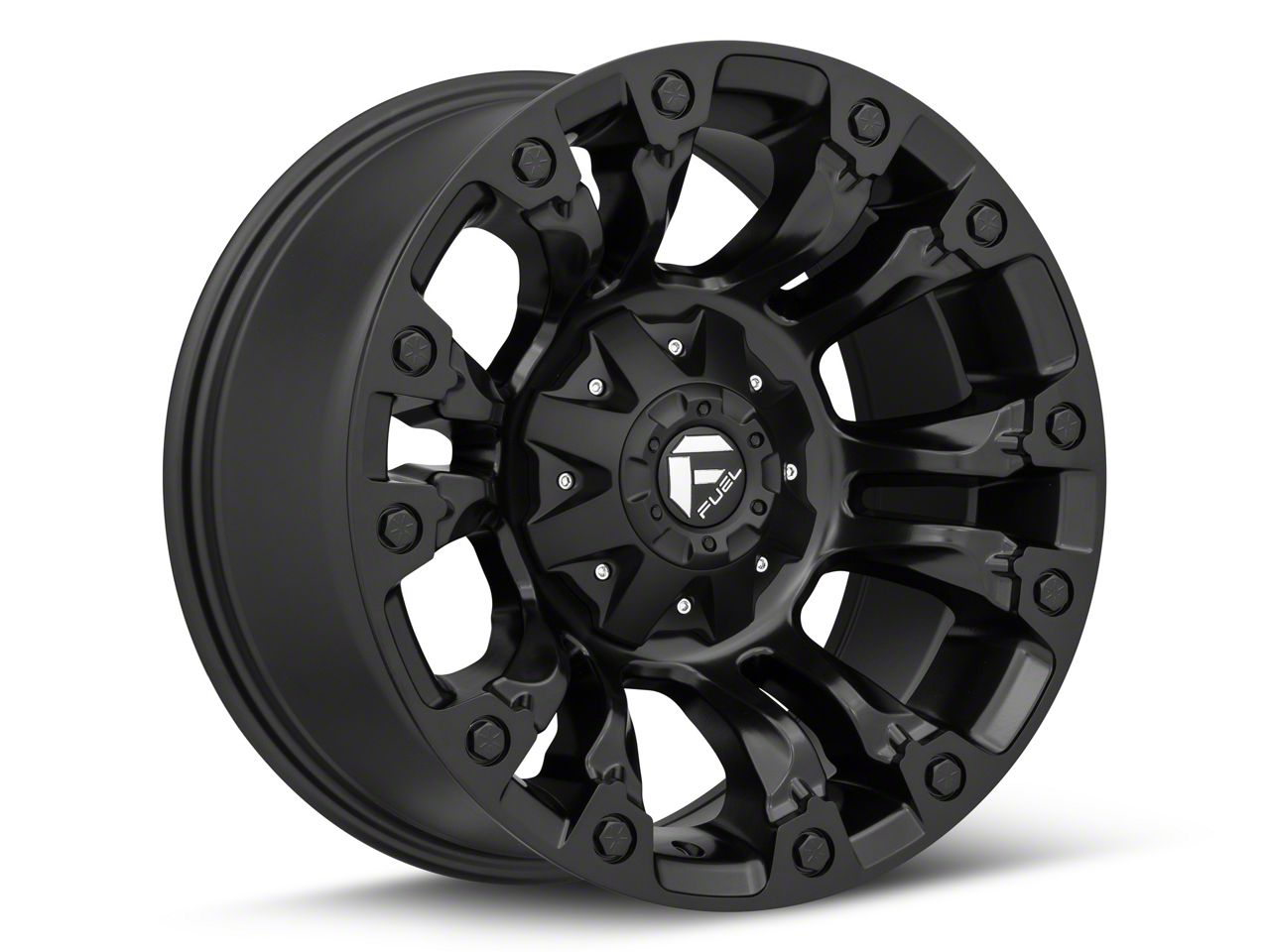 Fuel Wheels Jeep Wrangler Vapor Matte Black Wheel; 20x10; -18mm Offset ...