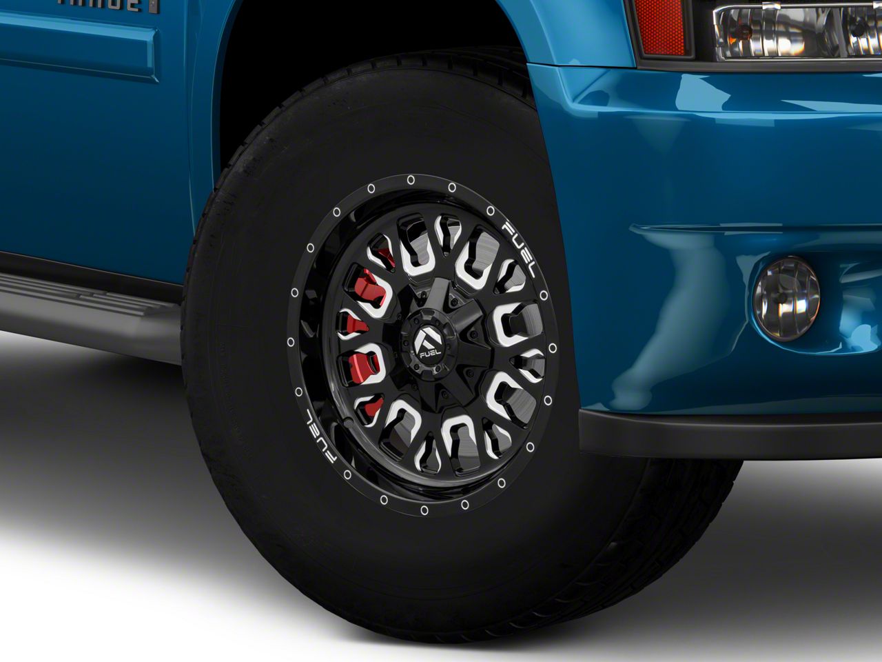 Fuel Wheels Tacoma Stroke Gloss Black Milled 6-Lug Wheel; 17x9; -12mm ...