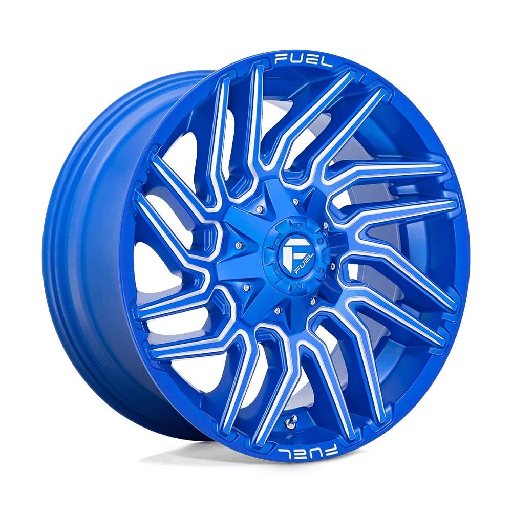 Fuel Wheels Tacoma Typhoon Anodized Blue Milled 6-Lug Wheel; 22x10 ...