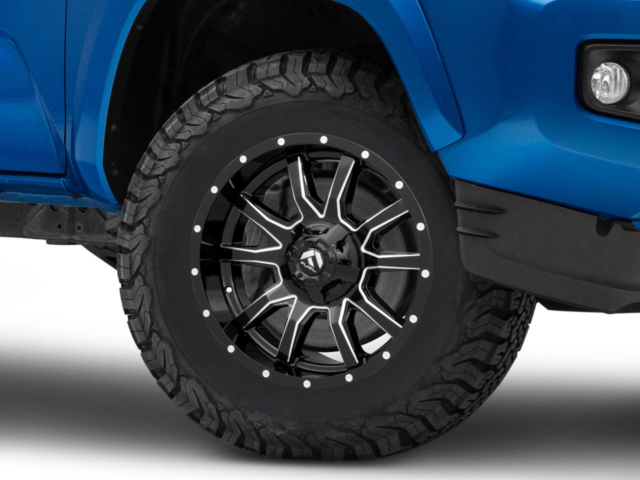 Fuel Wheels Tacoma Vandal Gloss Black Milled 6-Lug Wheel; 17x9; -12mm ...