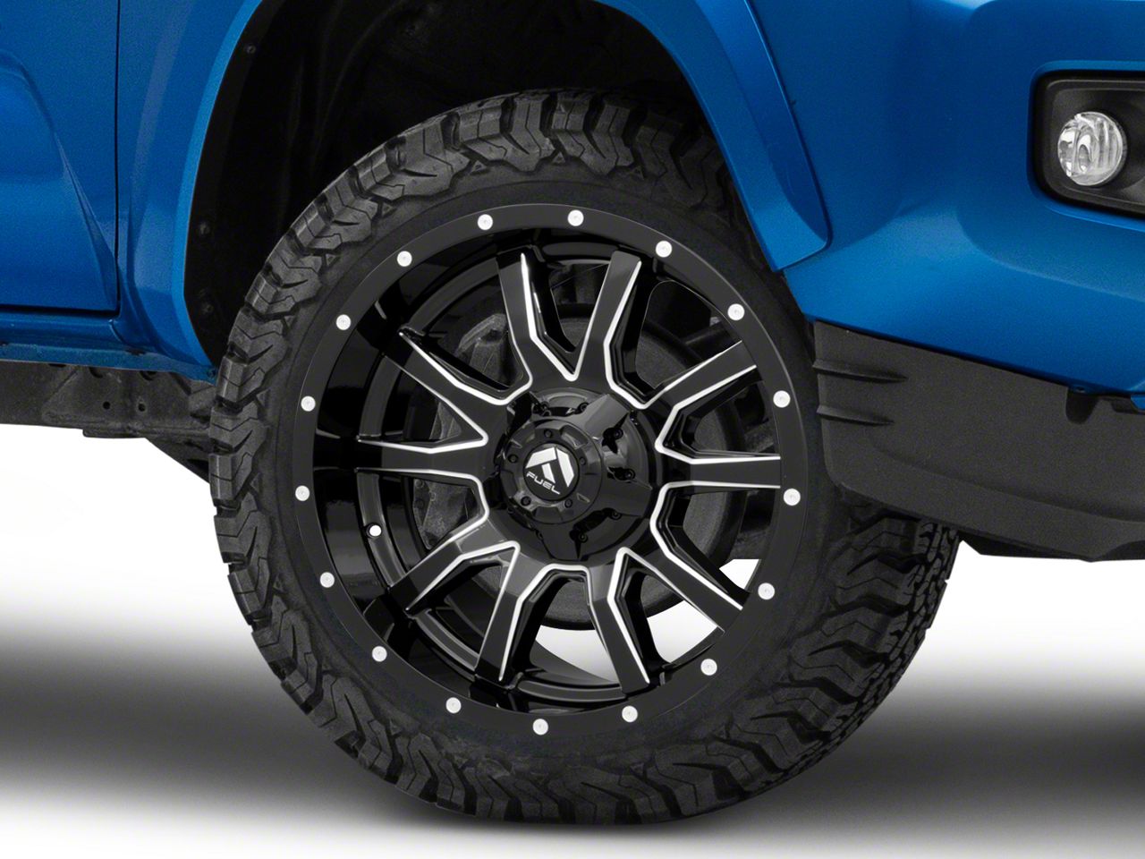 Fuel Wheels Tacoma Vandal Gloss Black Milled 6-Lug Wheel; 20x9; 19mm ...