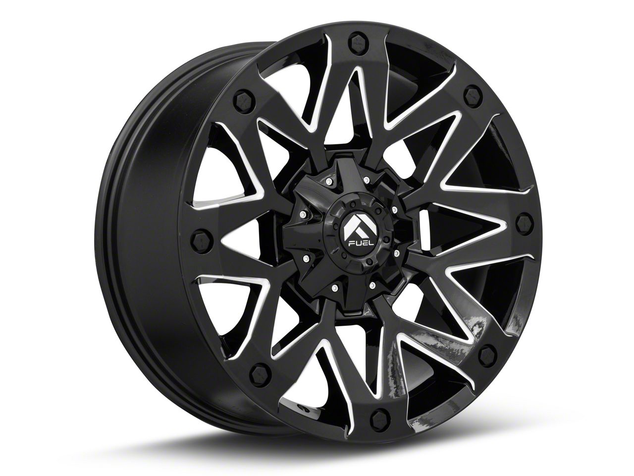Fuel Wheels Titan Ambush Gloss Black Milled 6-Lug Wheel; 20x9; 20mm ...