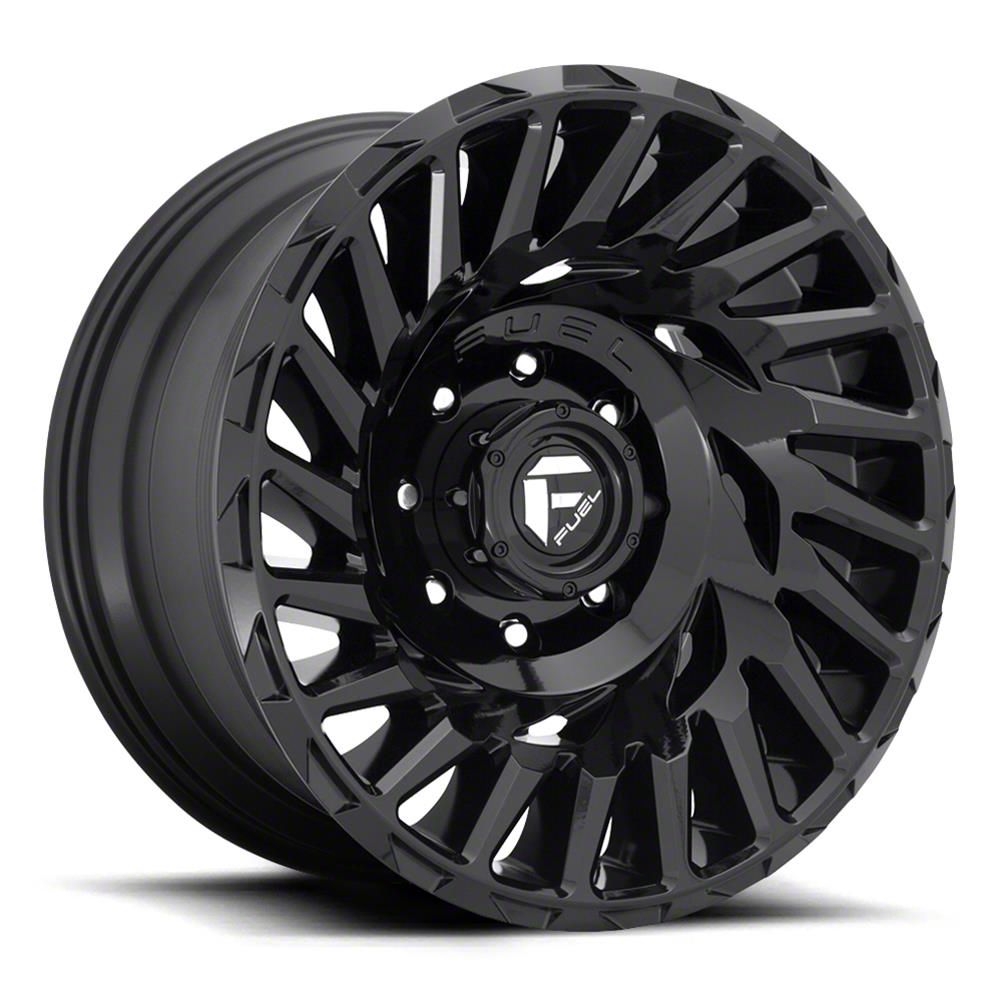 Fuel Wheels Titan Cyclone Gloss Black 6-Lug Wheel; 18x9; -12mm Offset ...