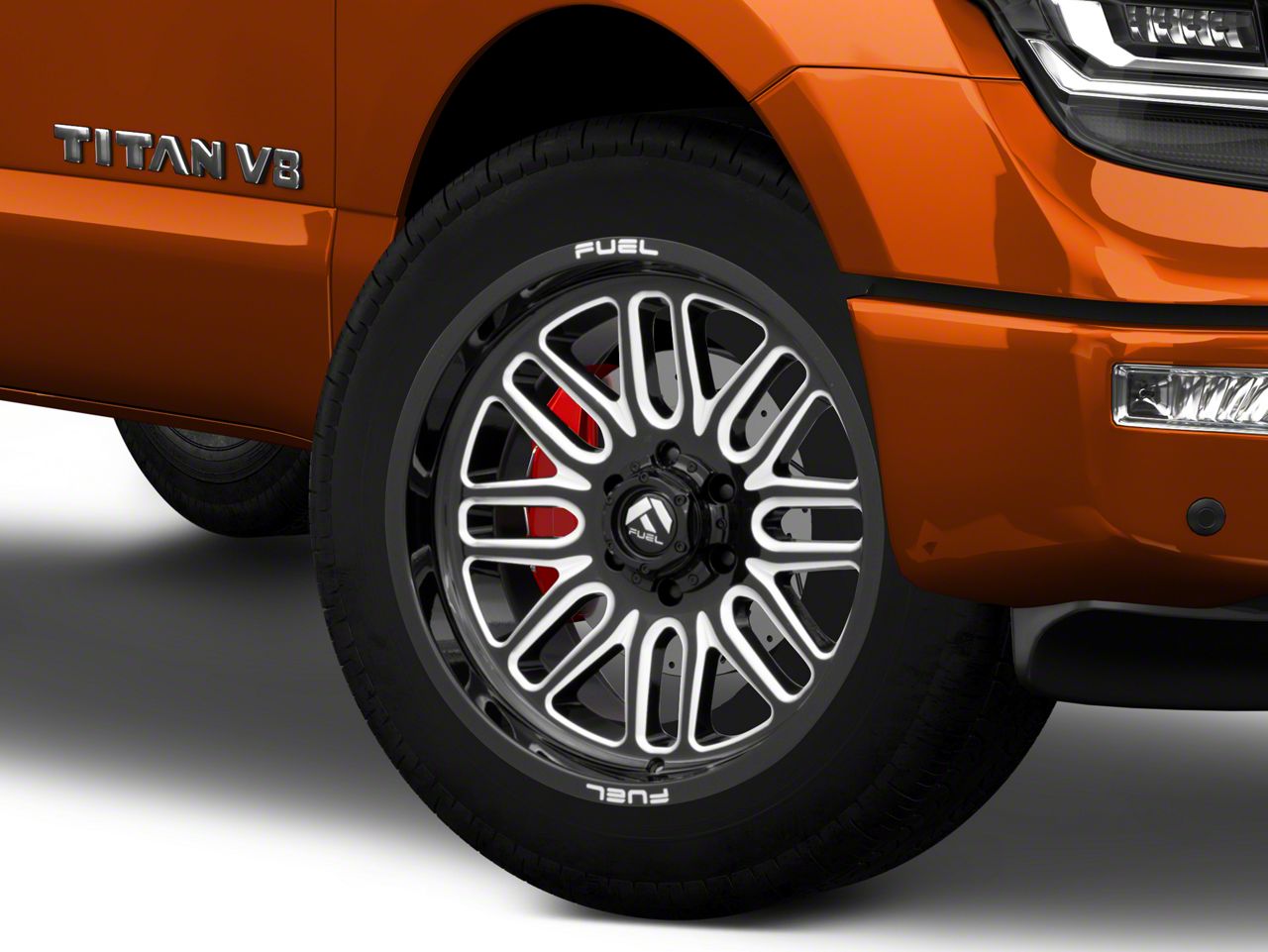 Fuel Wheels Titan Ignite Gloss Black Milled 6-Lug Wheel; 22x10; -18mm ...