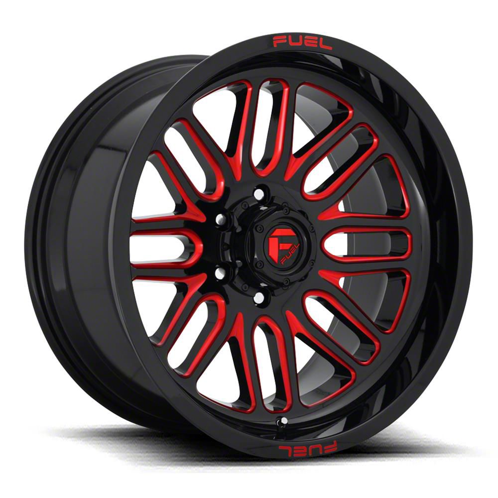Fuel Wheels Titan Ignite Gloss Black Red Tinted 6-Lug Wheel; 20x9; 19mm ...