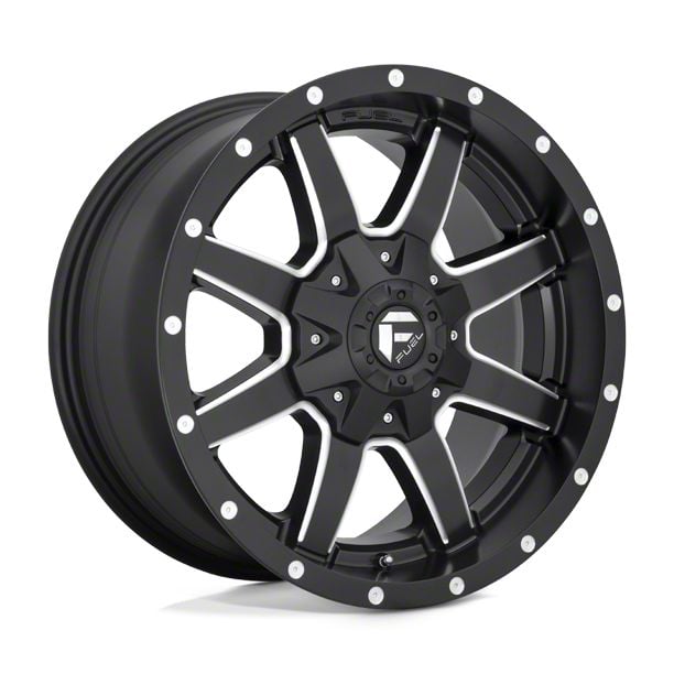 Fuel Wheels Titan Maverick Matte Black Milled 6-Lug Wheel; 22x10; 10mm ...