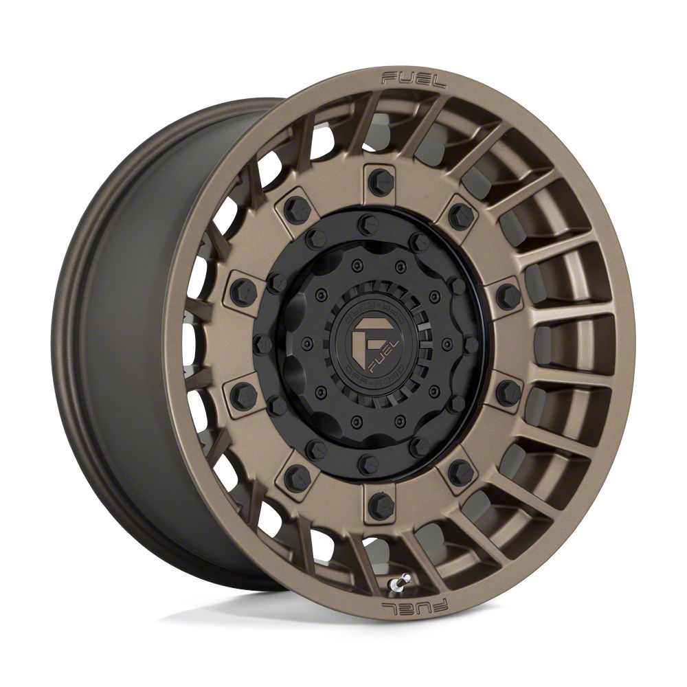 Fuel Wheels Titan Militia Matte Bronze and Black 6-Lug Wheel; 20x9; 1mm ...