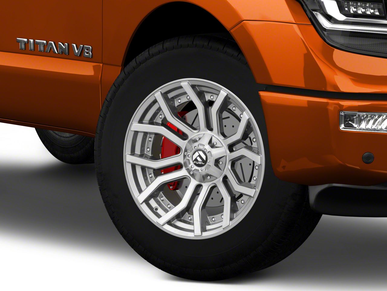 Fuel Wheels Titan Rage Platinum Brushed Gunmetal 6-Lug Wheel; 20x9; 1mm ...