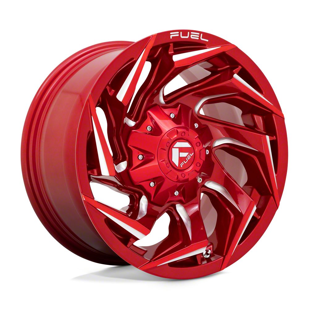 Fuel Wheels Titan Reaction Candy Red Milled 6-Lug Wheel; 18x9; 1mm ...