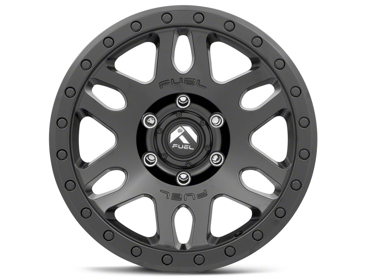 Fuel Wheels Titan Recoil Matte Black 6-Lug Wheel; 18x9; 1mm Offset ...
