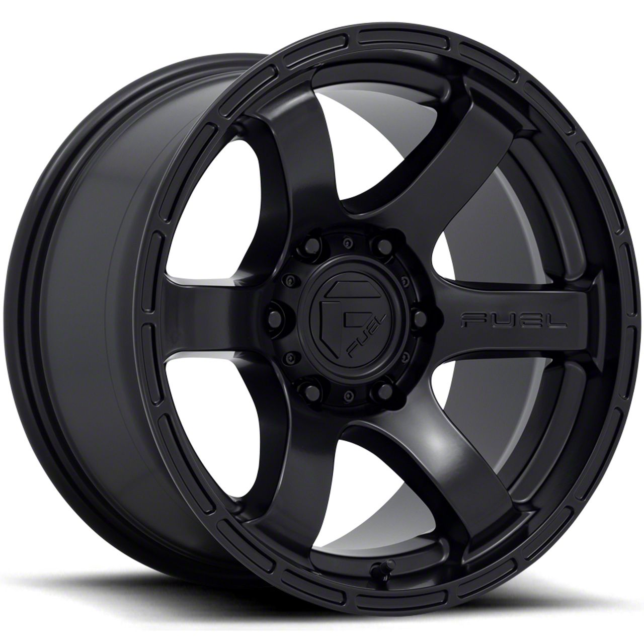 Fuel Wheels Titan Rush Textured Black 6-Lug Wheel; 18x9; 1mm Offset ...