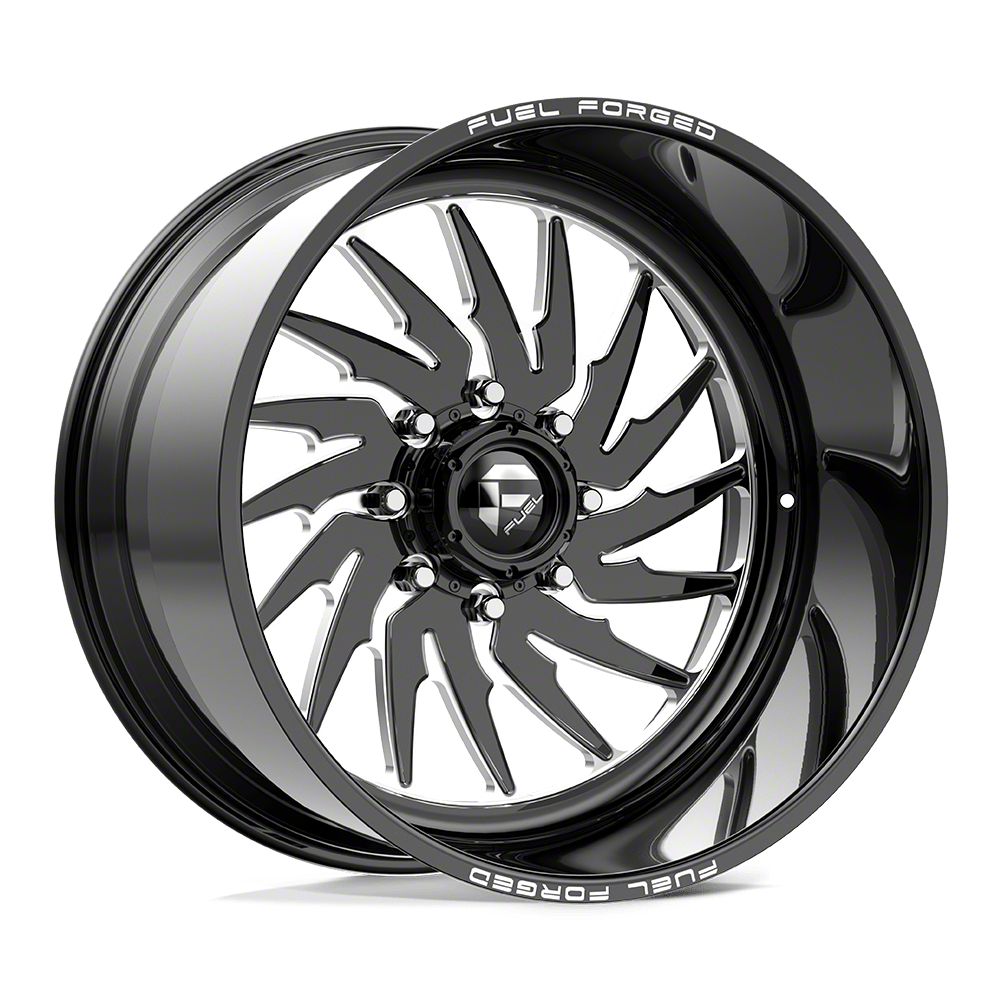 Fuel Wheels Titan Shank Gloss Black Milled 6-Lug Wheel; Left ...