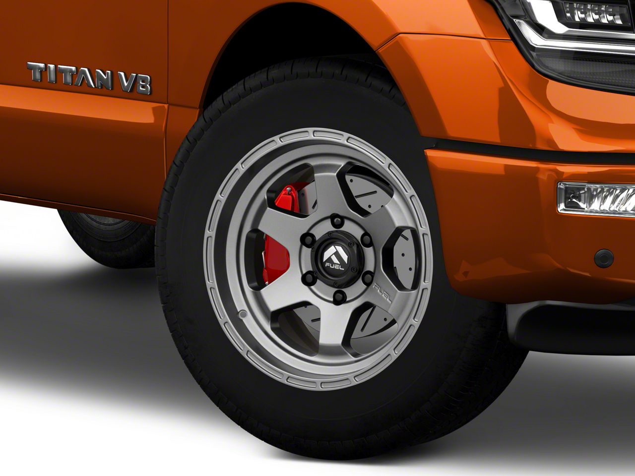 Fuel Wheels Titan Shok Matte Gunmetal 6-Lug Wheel; 20x9; 1mm Offset ...