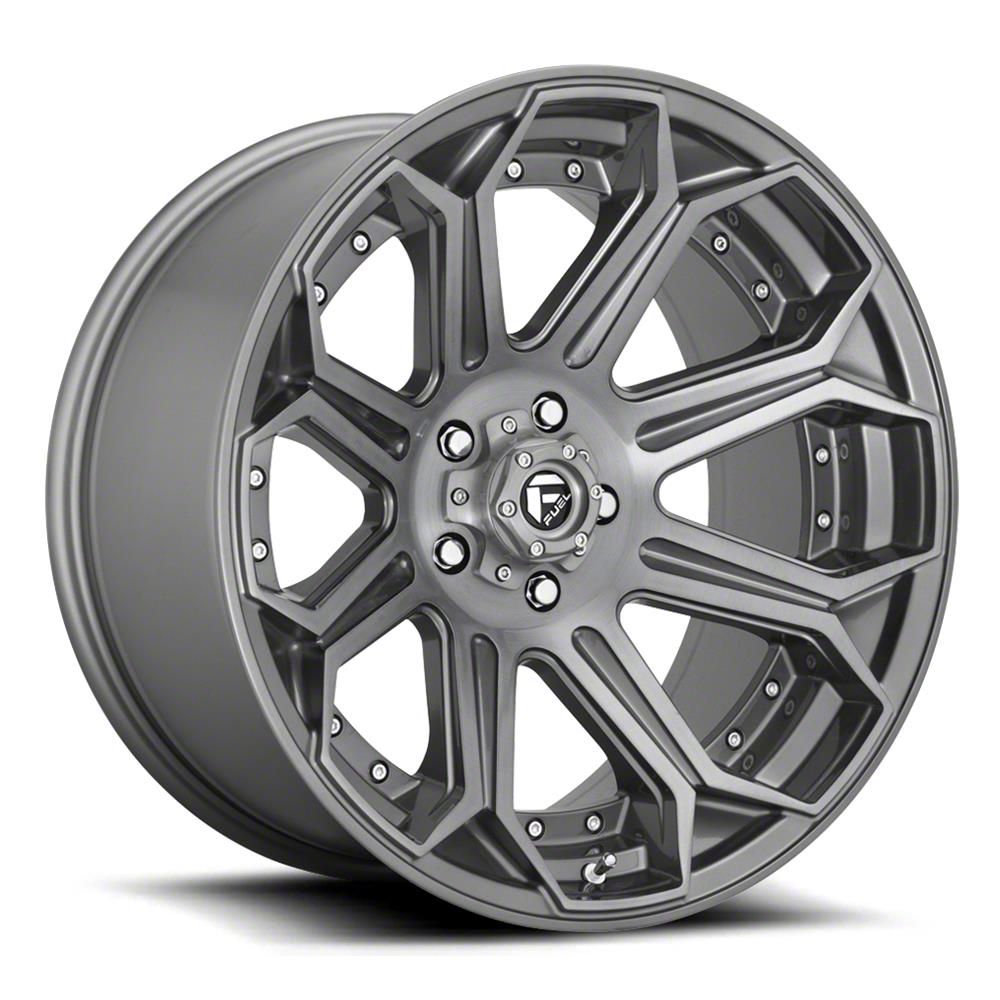 Fuel Wheels Titan Siege Platinum Brushed Gunmetal 6-Lug Wheel; 20x9 ...