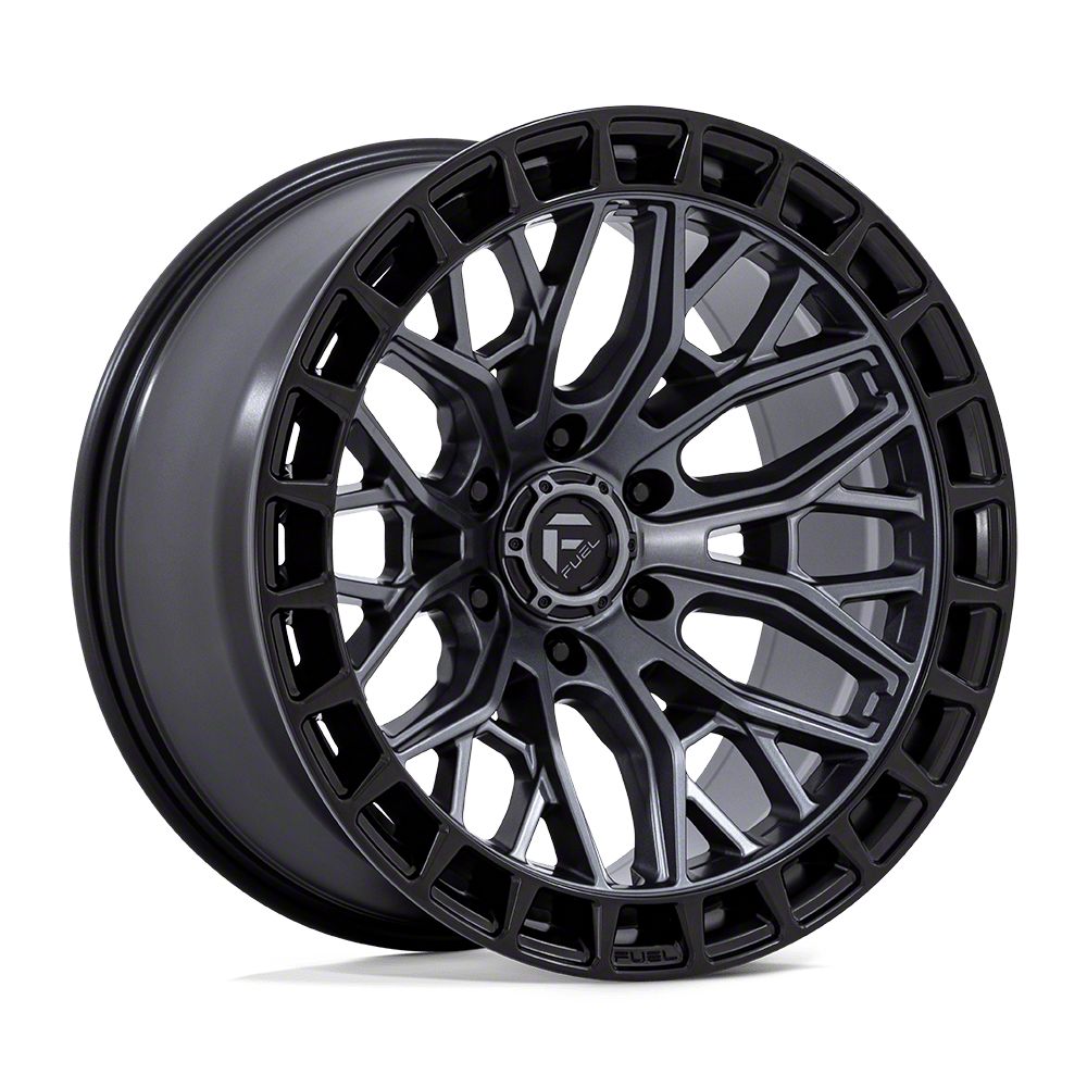 Fuel Wheels Titan Sigma Matte Gunmetal with Matte Black Lip 6-Lug Wheel ...