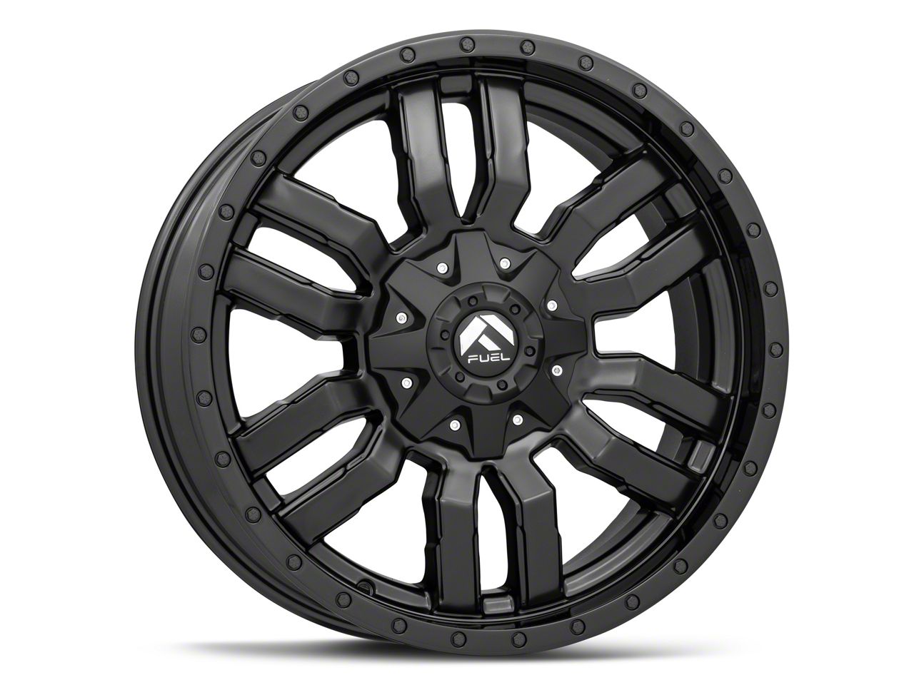 Fuel Wheels Titan Sledge Matte Black 6-Lug Wheel; 20x10; -18mm Offset ...
