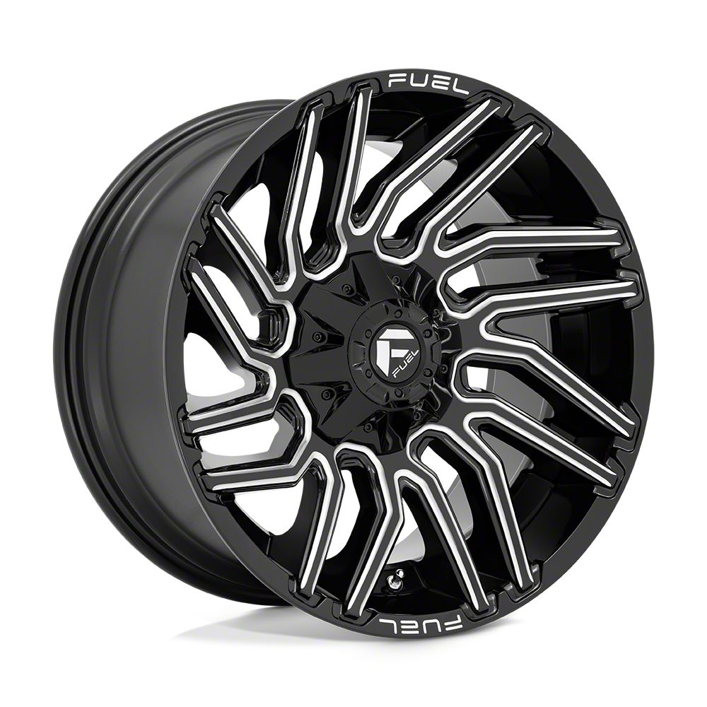 Fuel Wheels Titan Typhoon Gloss Black Milled 6-Lug Wheel; 20x9; 1mm ...