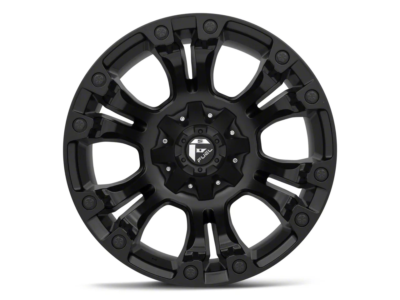 Fuel Wheels Titan Vapor Matte Black 6-Lug Wheel; 20x12; -44mm Offset ...