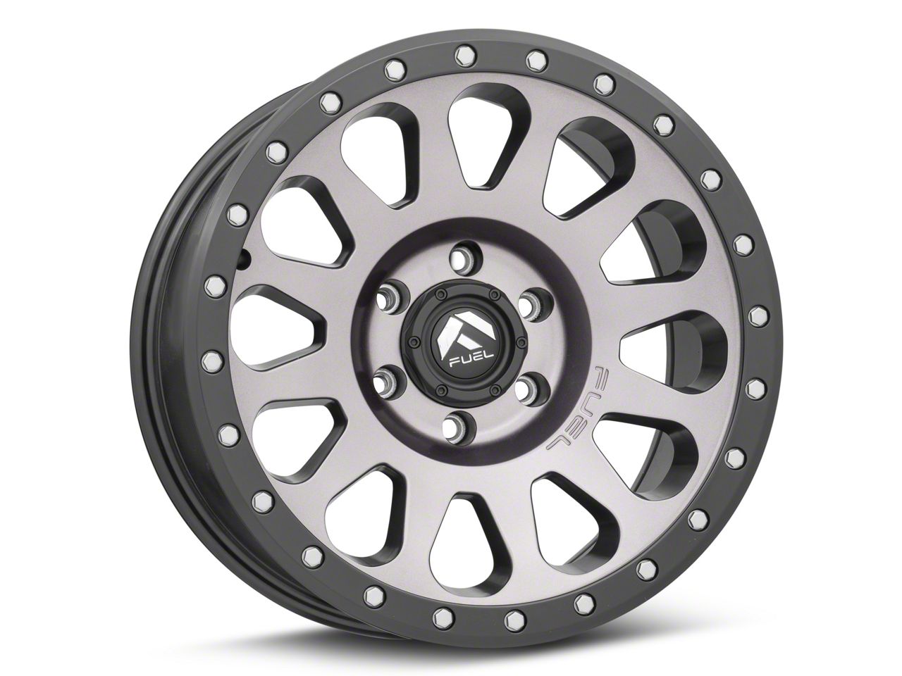 Fuel Wheels Titan Vector Gun Metal 6-Lug Wheel; 20x9; 1mm Offset ...