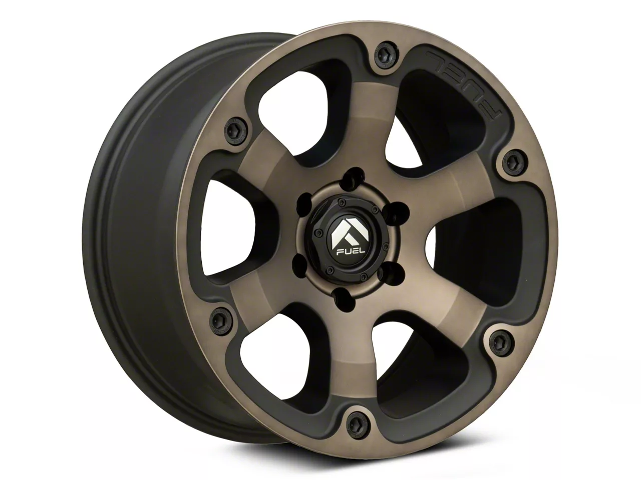 Fuel Wheels Titan XD Beast Matte Black Double Dark Tint 6-Lug Wheel ...