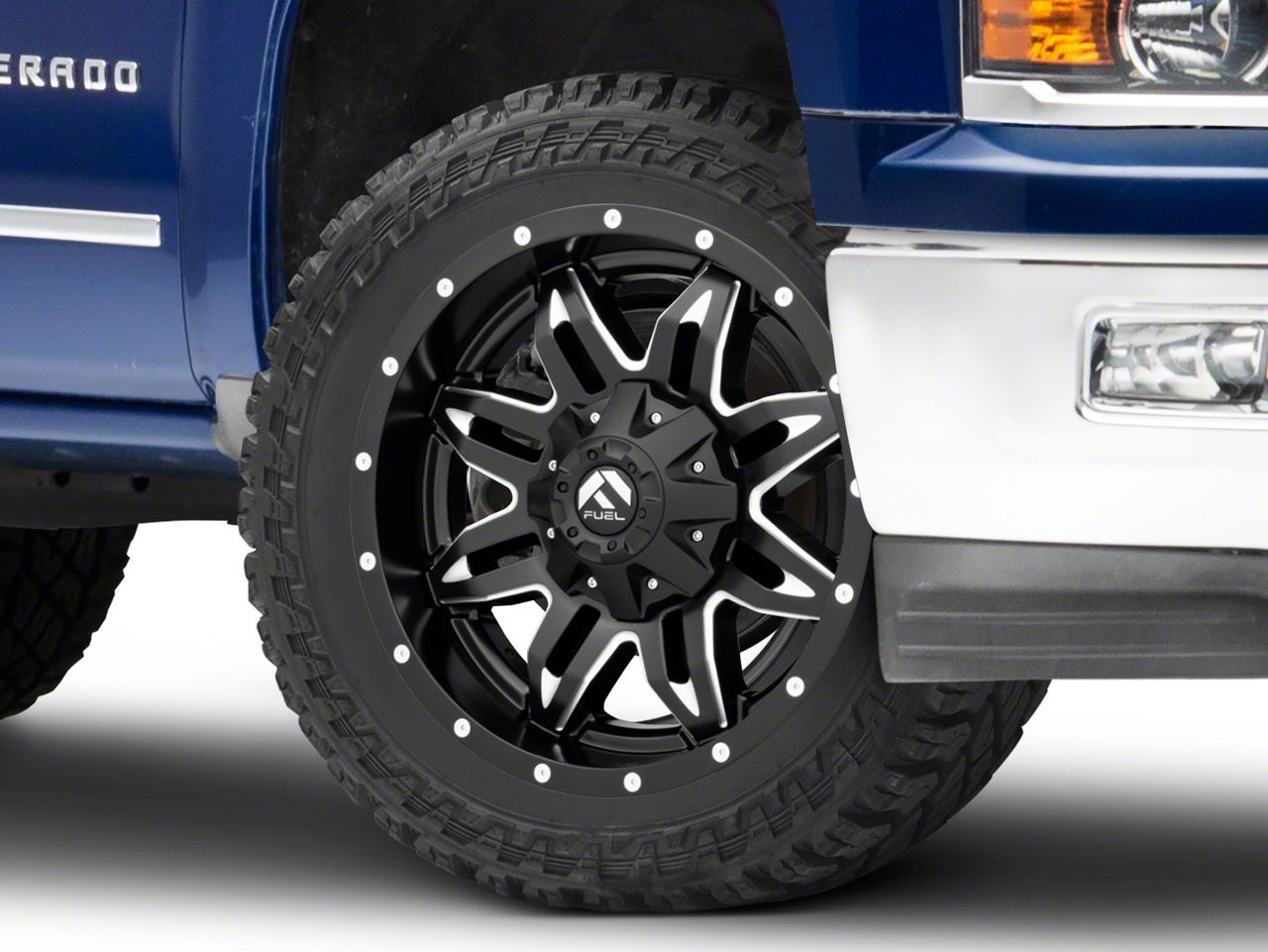 Fuel Wheels Titan XD Lethal Matte Black Milled 6-Lug Wheel; 22x11 ...