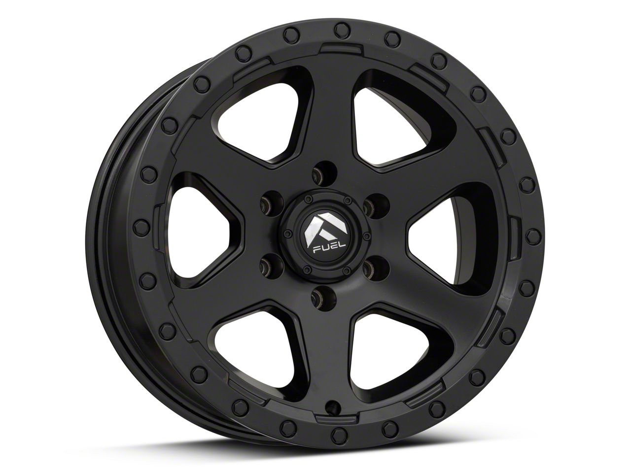 Fuel Wheels Titan XD Ripper Matte Black 6-Lug Wheel; 18x9; 1mm Offset ...