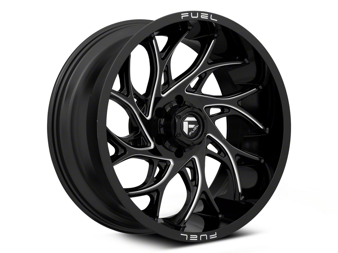 Fuel Wheels Titan XD Runner Gloss Black Milled 6-Lug Wheel; 22x10 ...