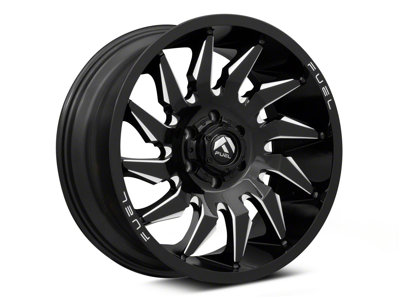 Fuel Wheels Titan XD Saber Gloss Black Milled 6-Lug Wheel; 20x9; 1mm ...
