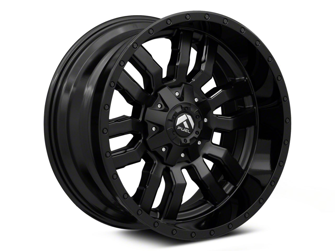 Fuel Wheels Titan XD Sledge Matte Black with Gloss Black Lip 6-Lug ...