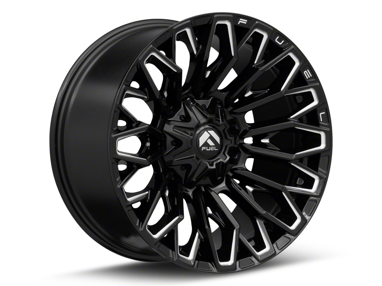 Fuel Wheels Titan XD Strike Gloss Black Milled 6-Lug Wheel; 20x9; 1mm ...