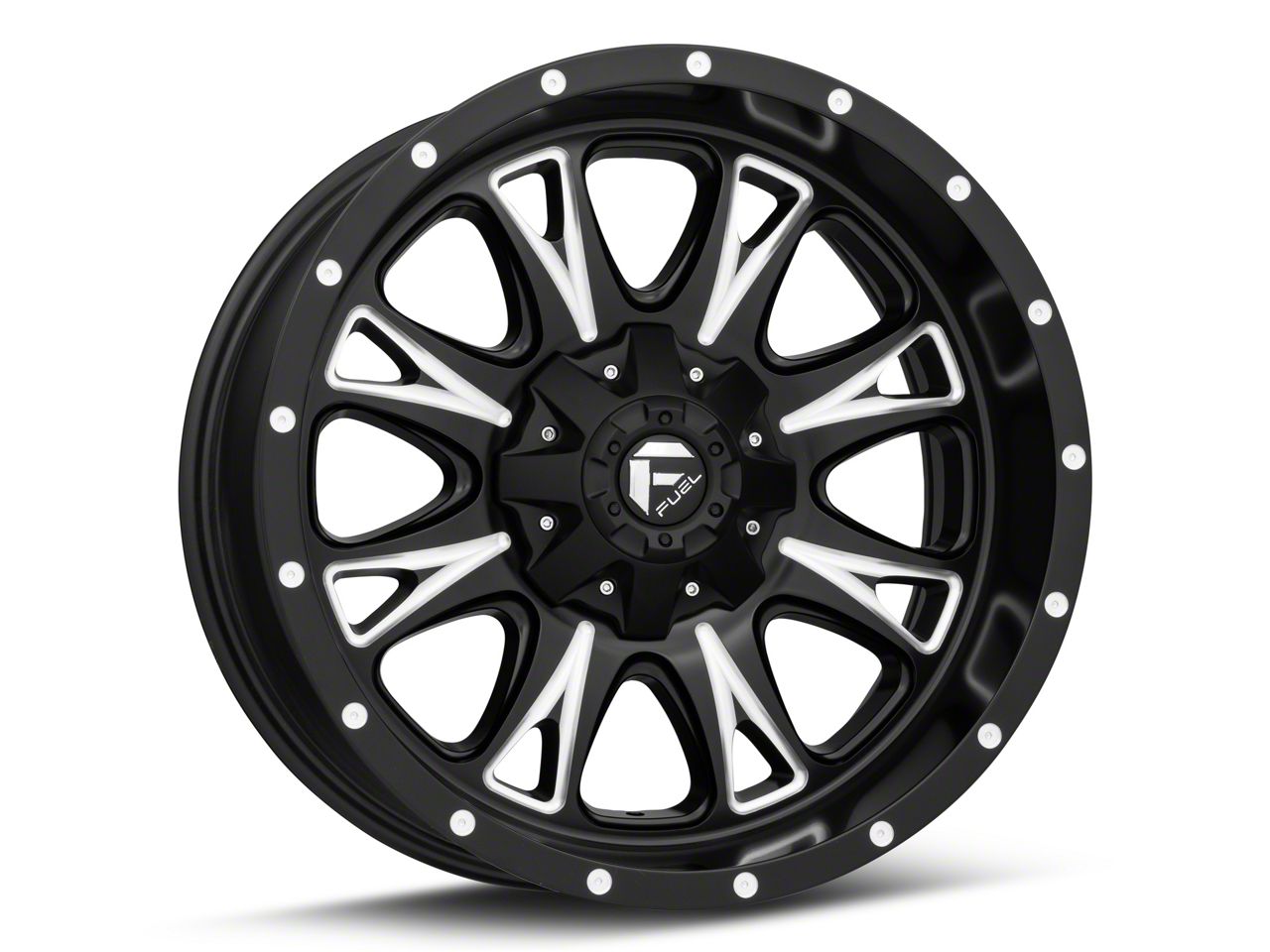Fuel Wheels Titan XD Throttle Matte Black Milled 6-Lug Wheel; 20x10 ...