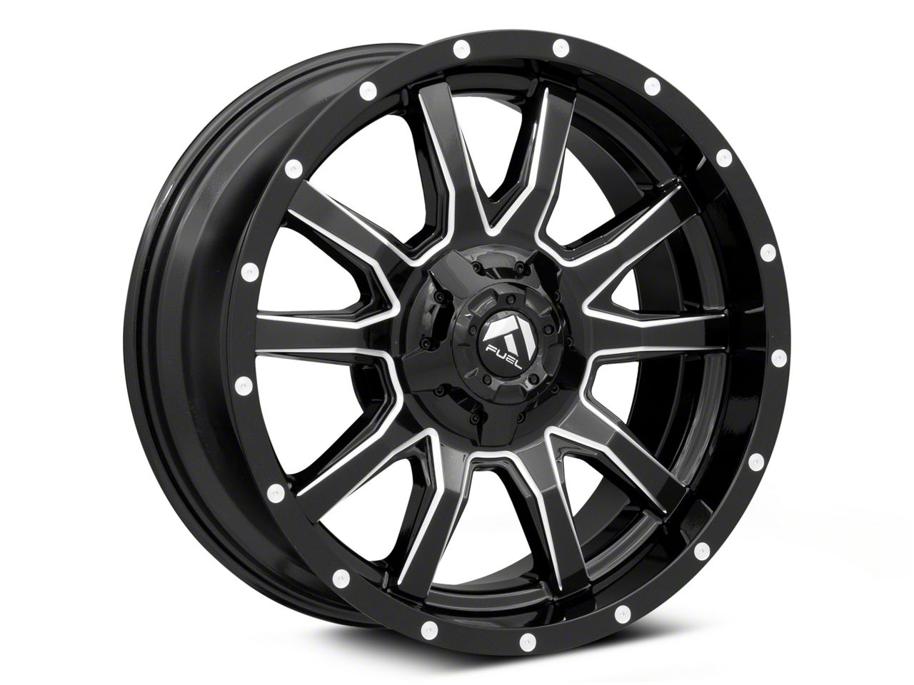 Fuel Wheels Titan XD Vandal Gloss Black Milled 6-Lug Wheel; 20x10 ...