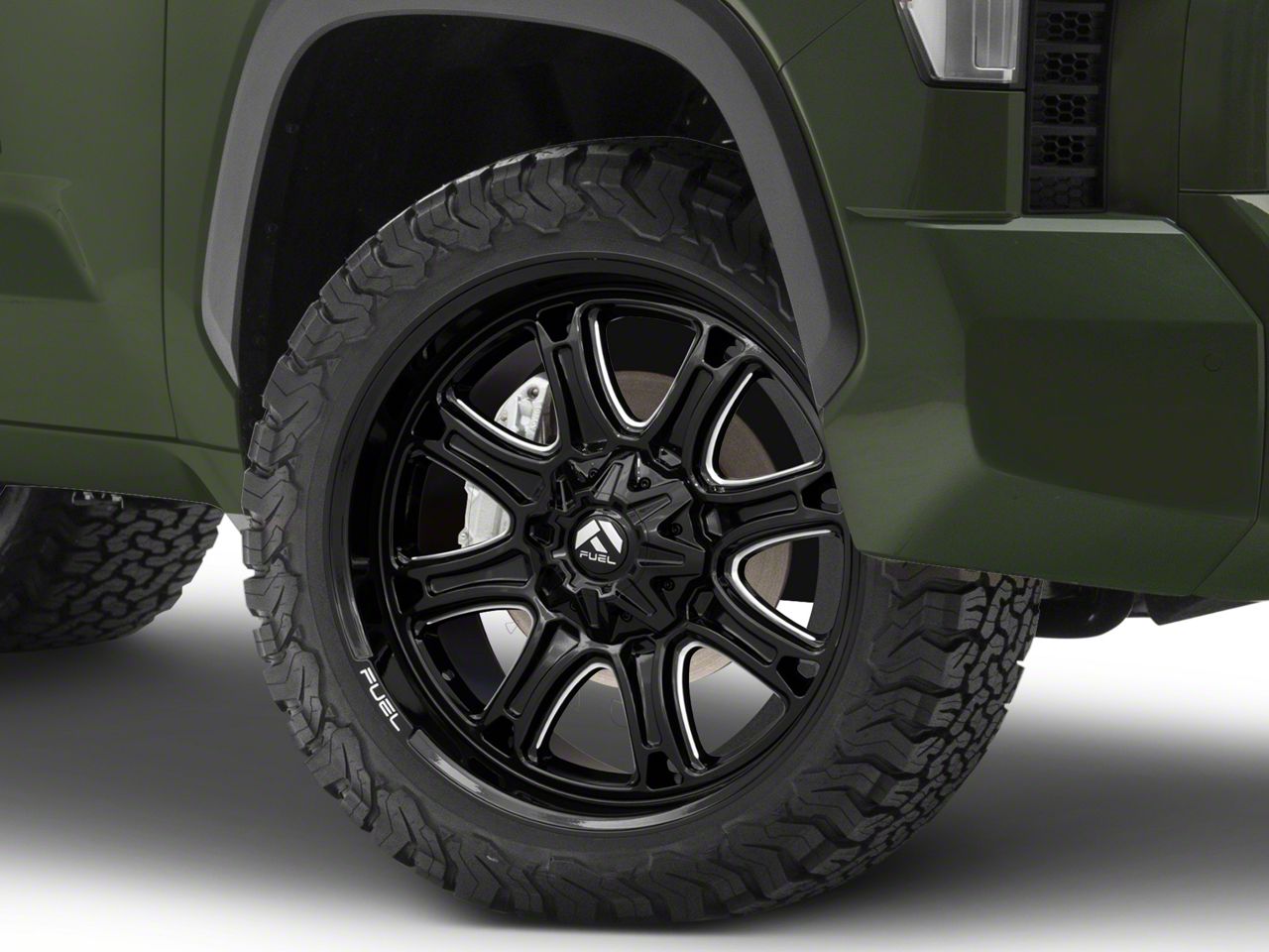 Fuel Wheels Tundra Darkstar Gloss Black Milled 6-Lug Wheel; 22x10; 10mm ...