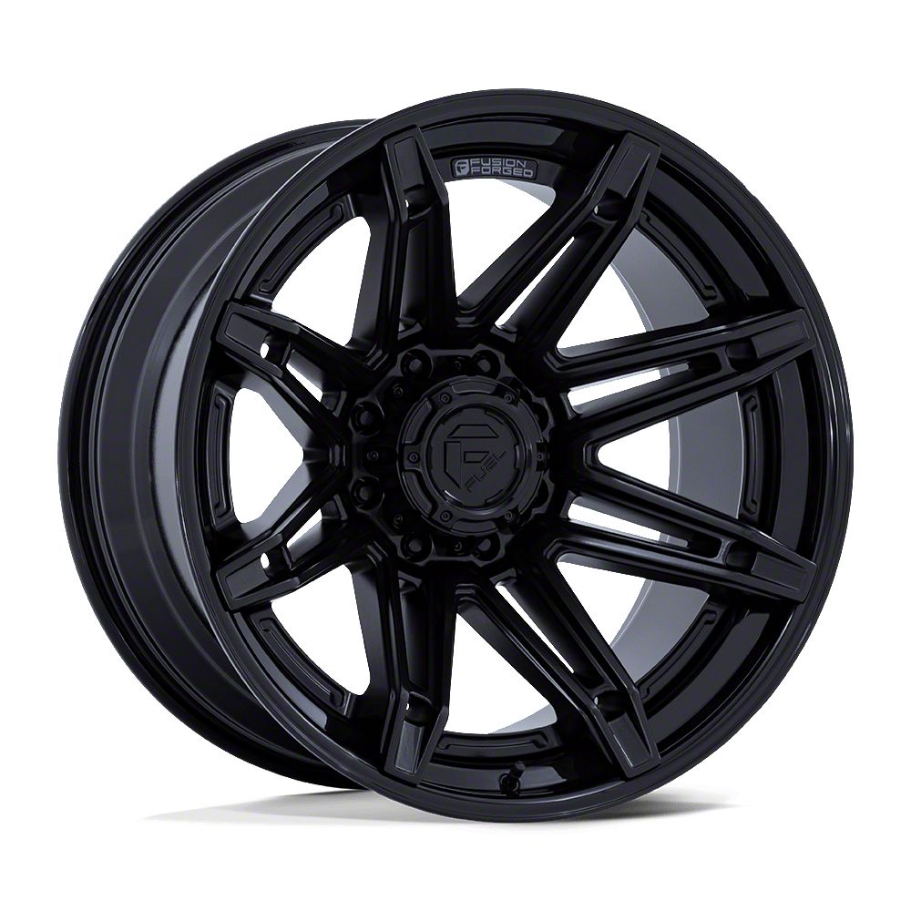 Fuel Wheels Tundra Fusion Forged Brawl Matte Black with Gloss Black Lip ...