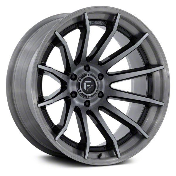 Fuel Wheels Tundra Fusion Forged Burn Gloss Black with Brushed Gray ...