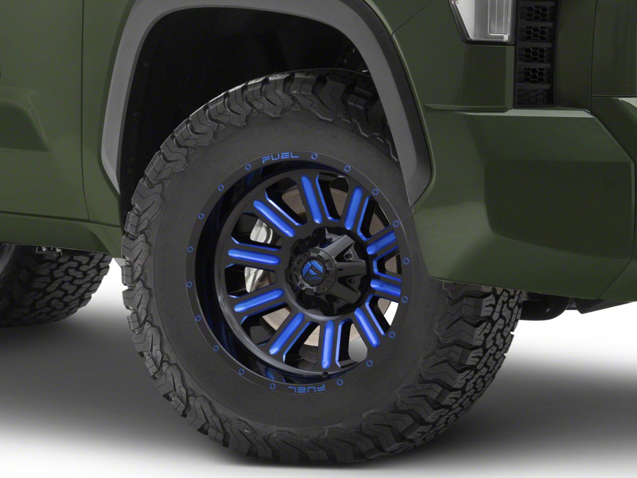 Fuel Wheels Tundra Hardline Gloss Black with Blue Tinted Clear 6-Lug ...