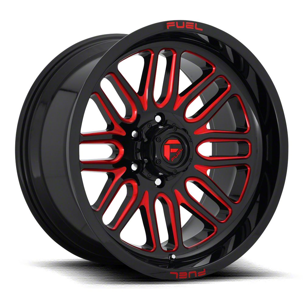 Fuel Wheels Tundra Ignite Gloss Black Red Tinted 6-Lug Wheel; 20x9 ...