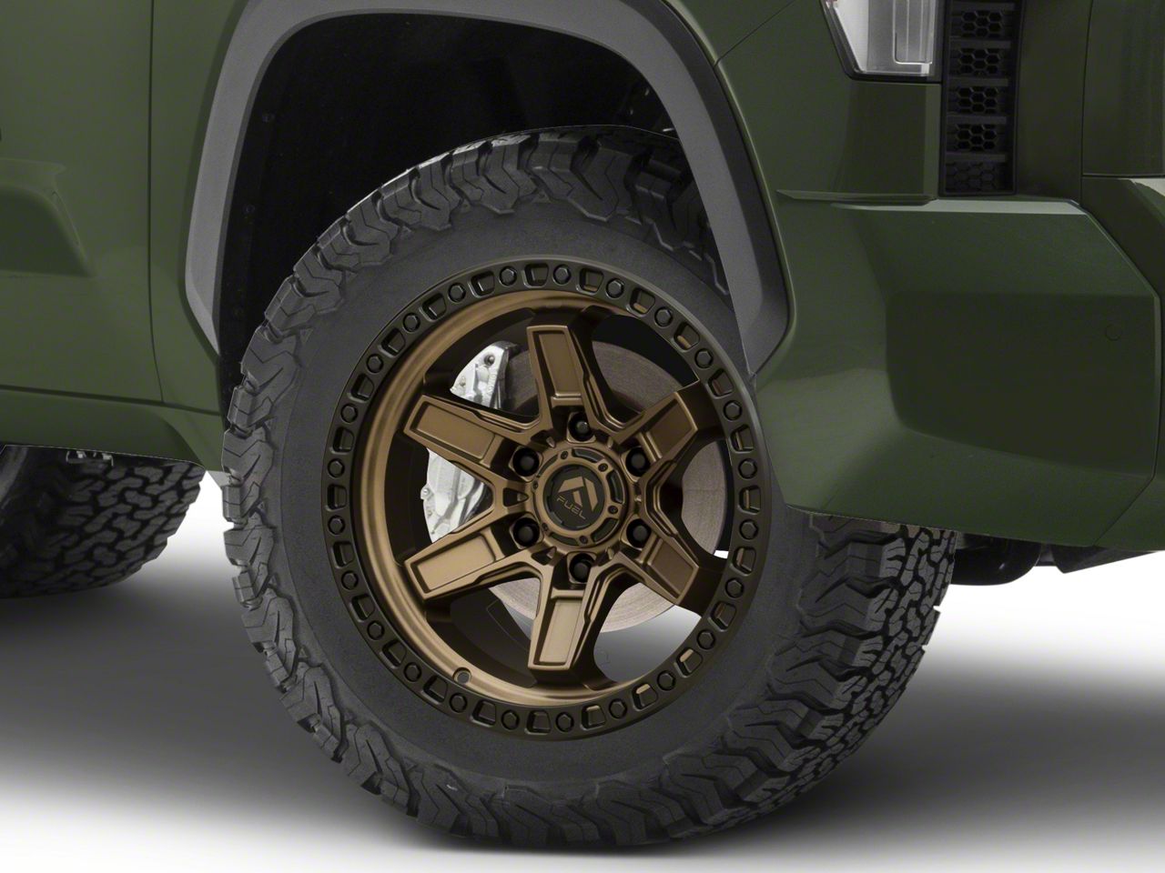 Fuel Wheels Tundra Kicker Matte Bronze with Black Bead Ring 6-Lug Wheel ...