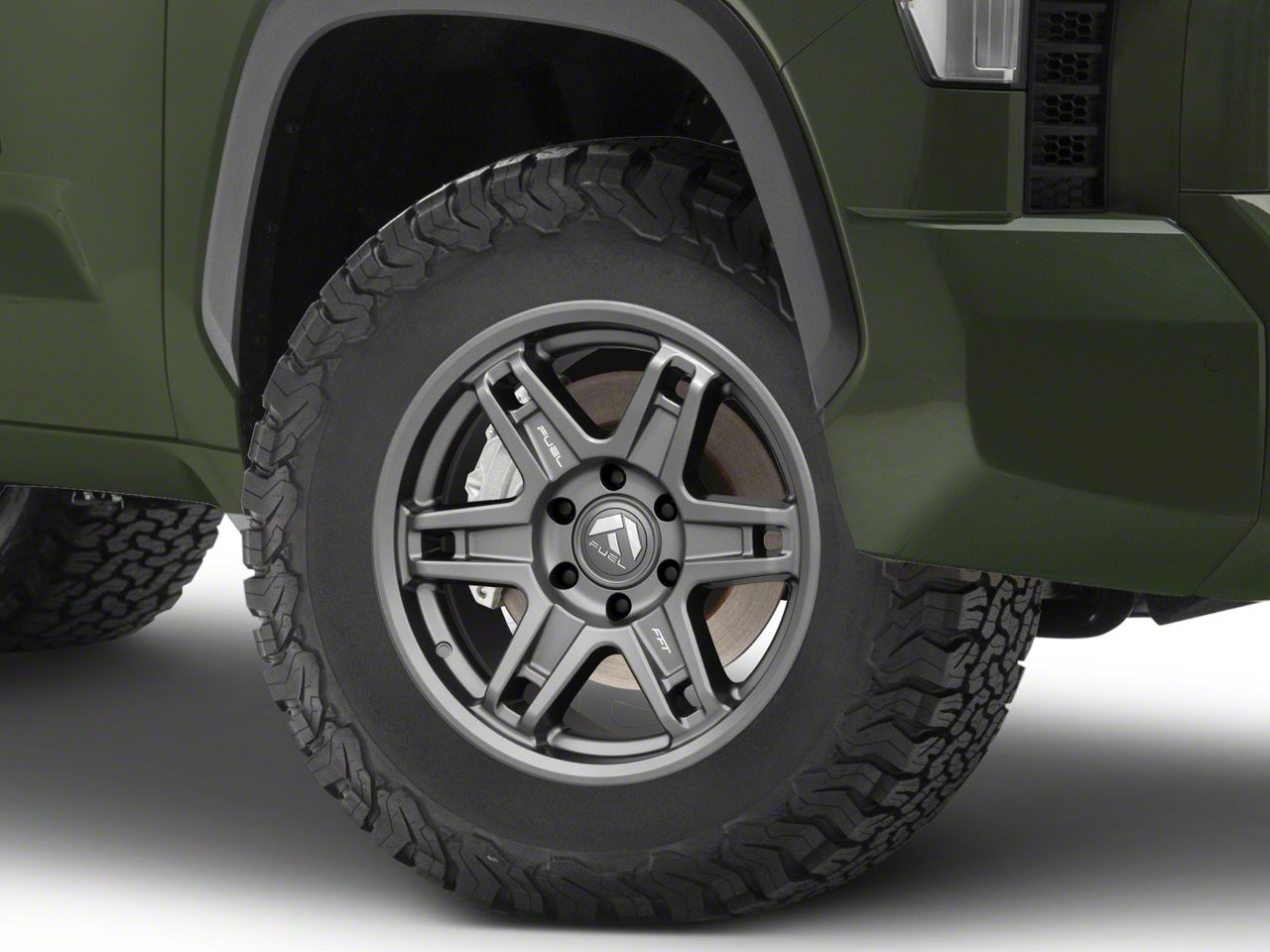 Fuel Wheels Tundra Slayer Matte Gunmetal 6-Lug Wheel; 18x8.5; -15mm ...