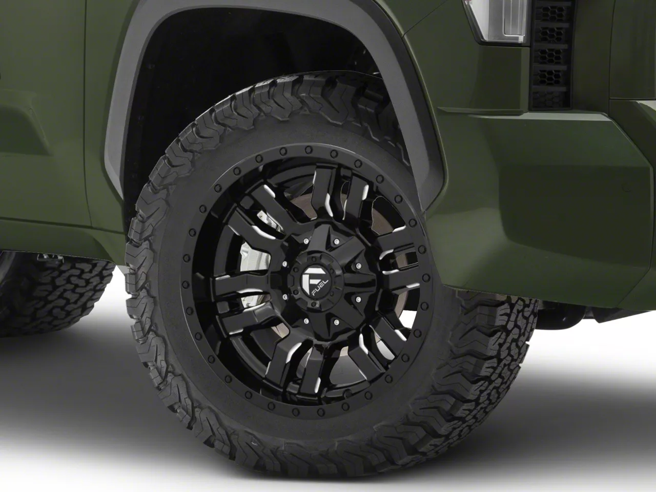Fuel Wheels Tundra Sledge Gloss Black Milled 6-Lug Wheel; 20x9; 20mm ...
