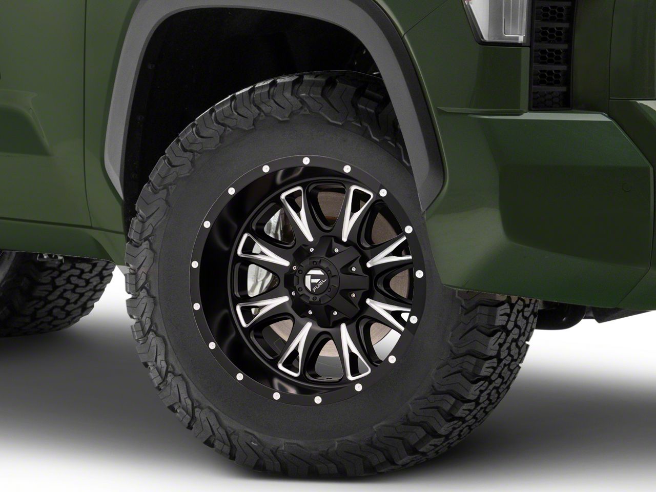Fuel Wheels Tundra Throttle Matte Black Milled 6-Lug Wheel; 18x10 ...