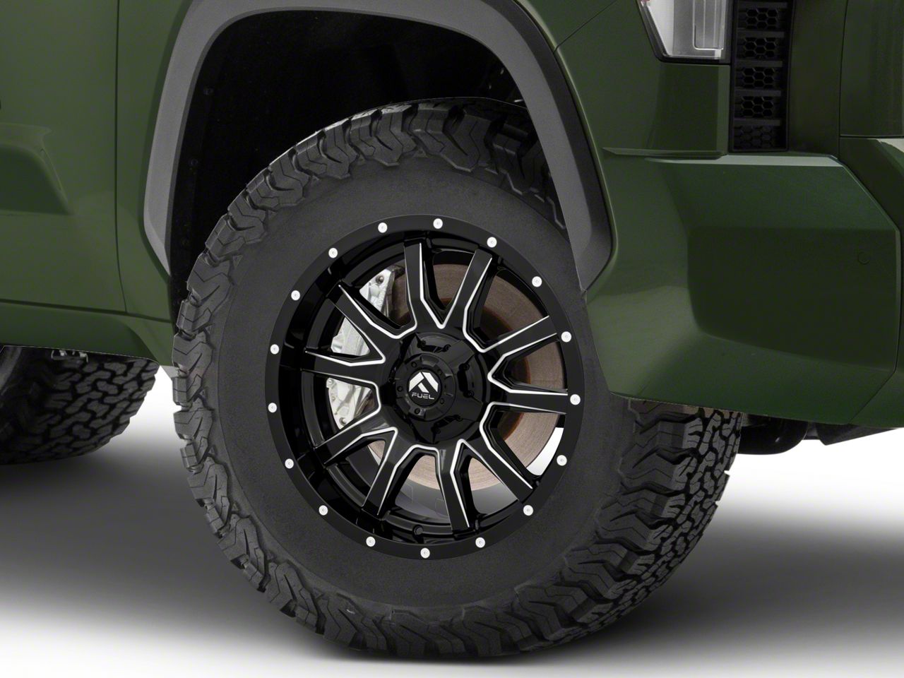 Fuel Wheels Tundra Vandal Gloss Black Milled 6-Lug Wheel; 18x9; 1mm ...