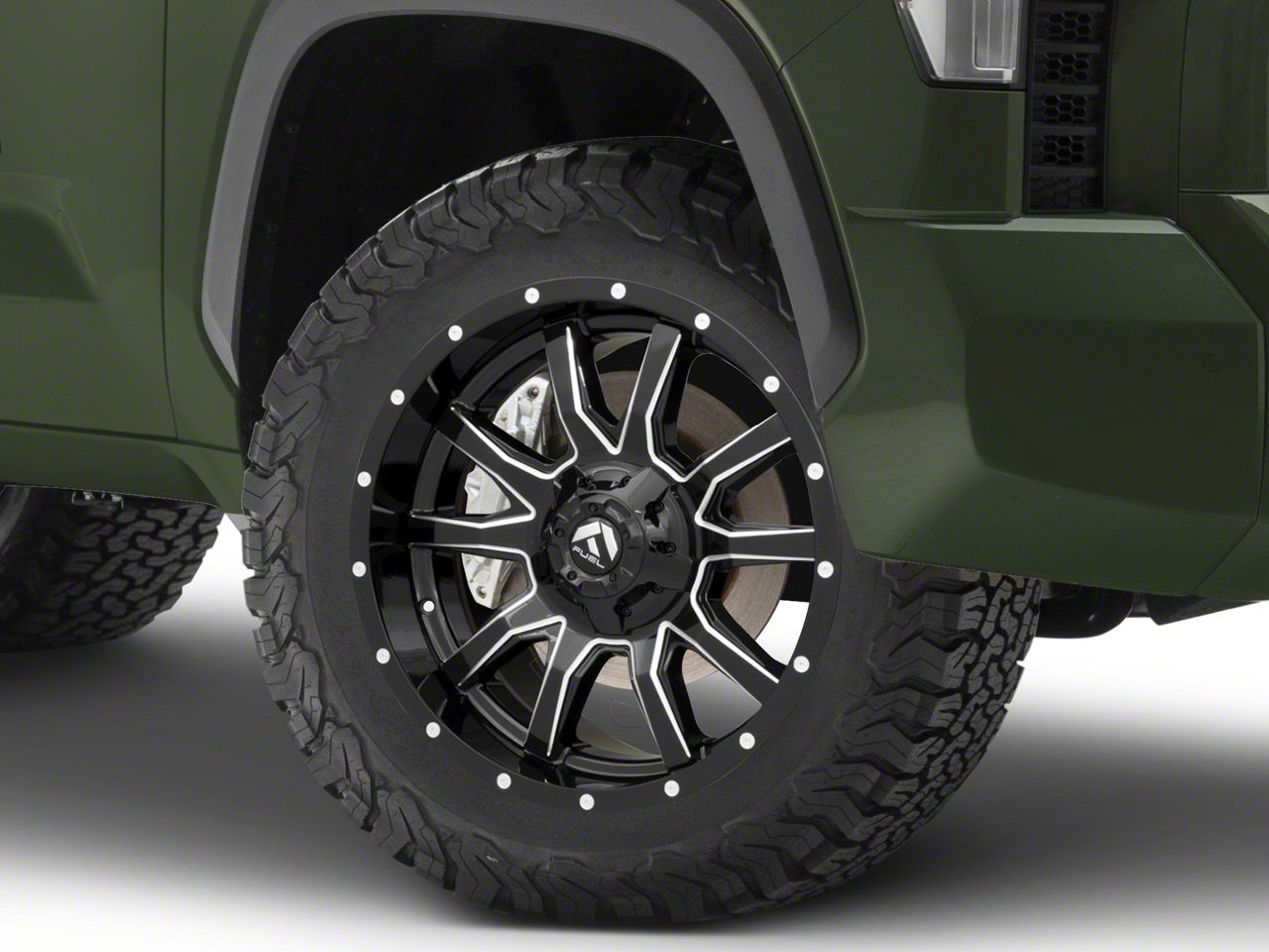 Fuel Wheels Tundra Vandal Gloss Black Milled 6-Lug Wheel; 20x10; -19mm ...