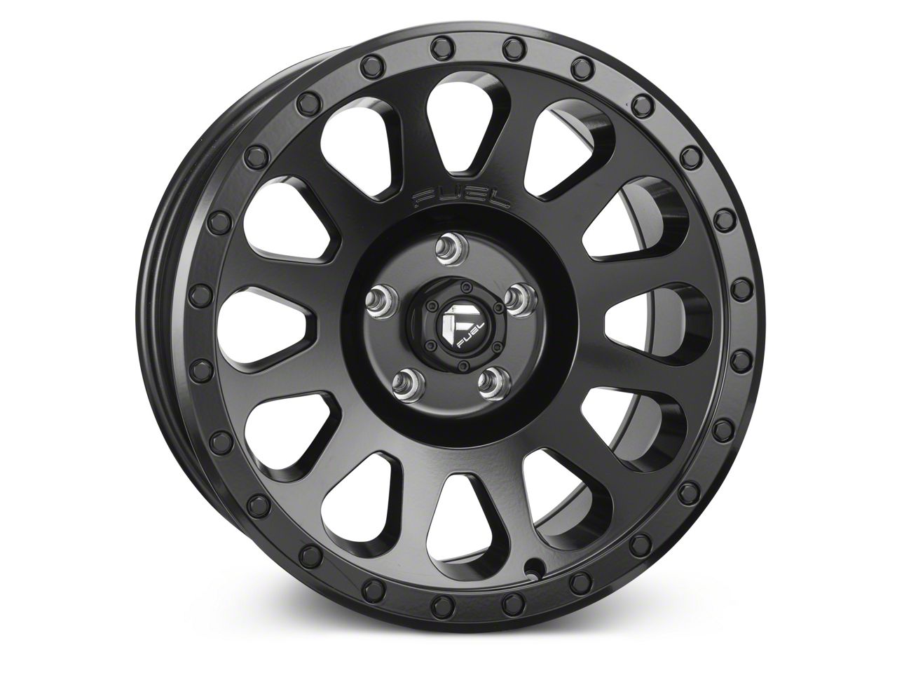 Fuel Wheels Jeep Wrangler Vector Matte Black Wheel; 18x9; 1mm Offset ...