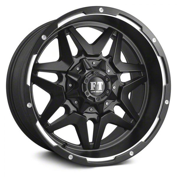 Full Throttle Off Road Toyota 4-Runner FT5 Satin Black Machined ...